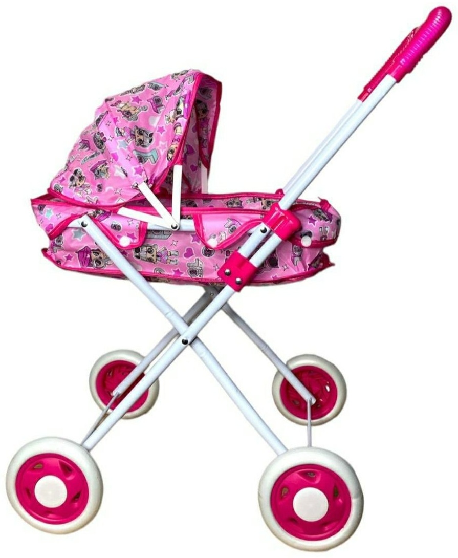 Купить Детская коляска для куклы Sima-land HGG8JGJ5784JG, розовый в ...