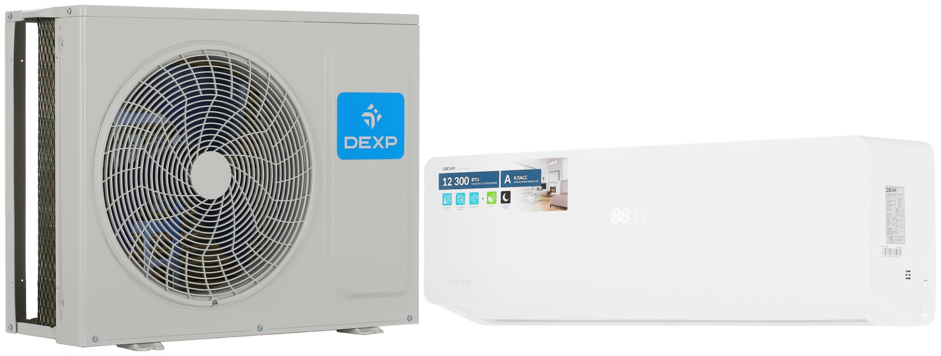Купить Кондиционер DEXP AC-CD12ONF белый в Алматы – Магазин на Kaspi.kz
