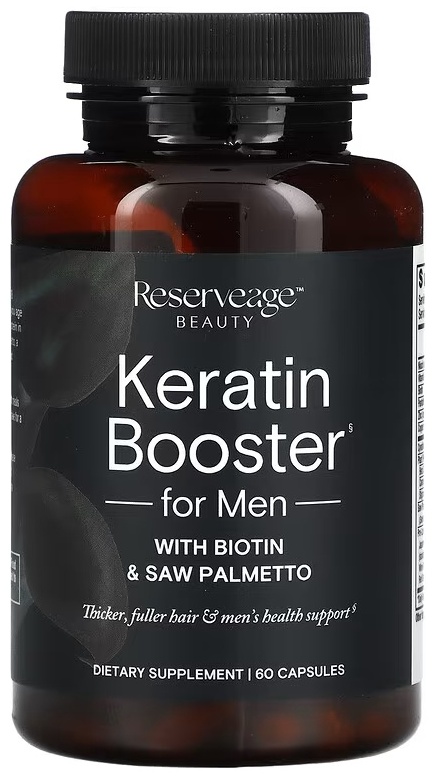 Купить ReserveAge БАД Keratin Booster for Men 60 капсул в Алматы – Магазин на Kaspi.kz