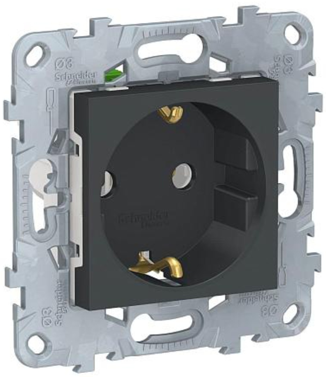 Купить Розетка Schneider Electric встраиваемая Unica New, электрический ...