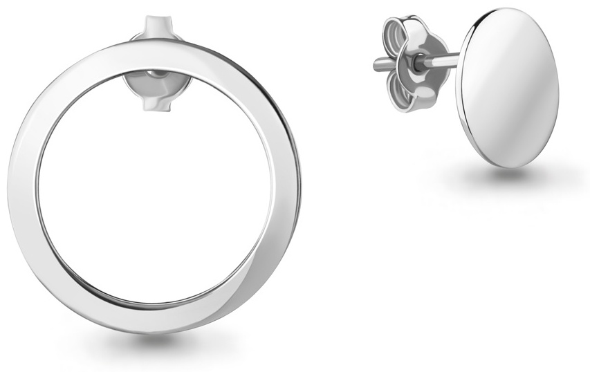 Купить Пусеты AQUAMARINE 33829 вес 1.49 г серебро, без вставок в Алматы ...