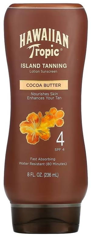Купить Hawaiian Tropic Island Tanning Cocoa Butter SPF4 лосьон для тела ...