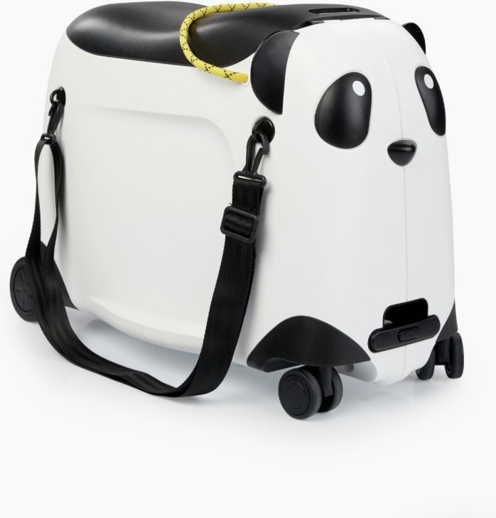 Купить Чемодан Happy People Panda Чемодан-каталка пластик 26 л черный ...