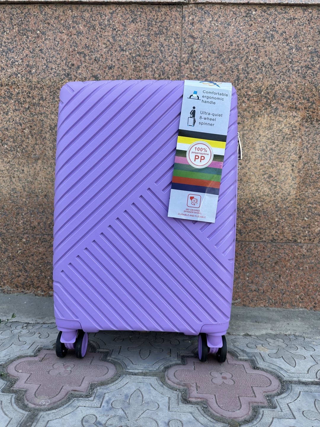 Купить Чемодан Longstar Longstar полипропилен 37 л сиреневый в Алматы ...