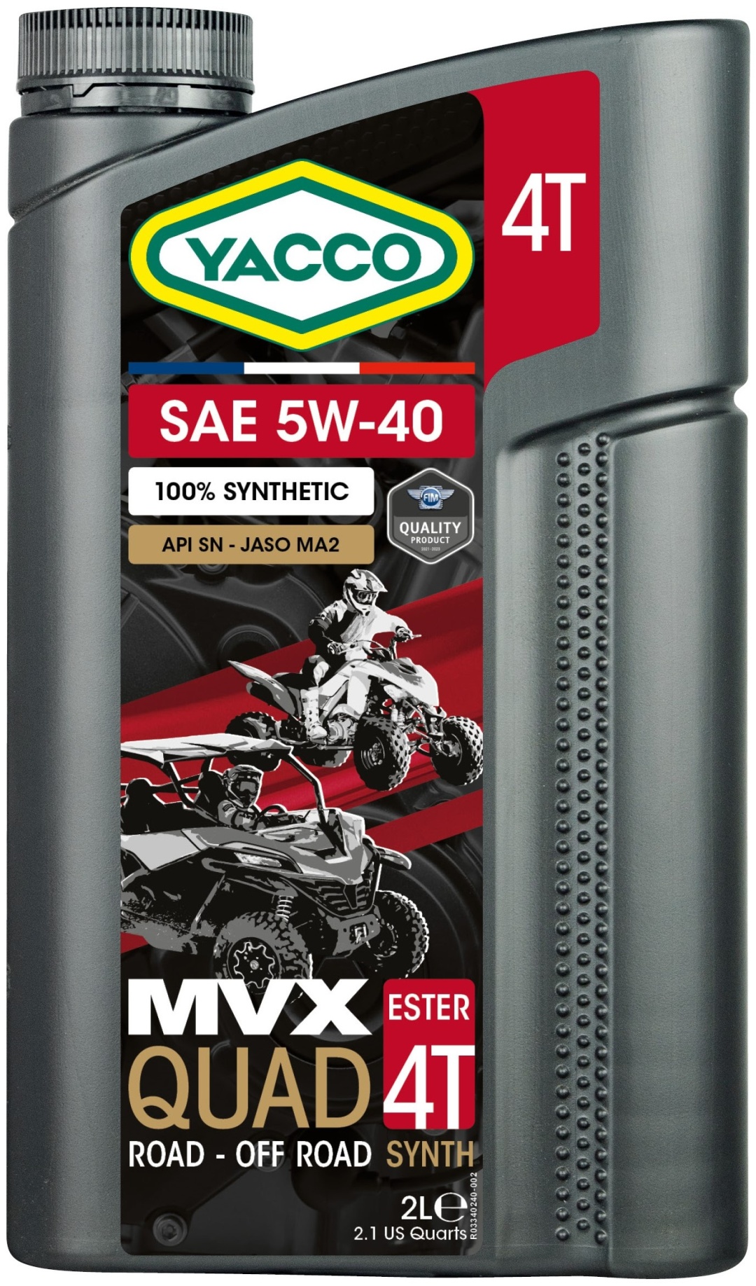 Купить Моторное масло Синтетическое Yacco MVX Quad 4 Synth 5W-40 2 л в Алматы – Магазин на Kaspi.kz
