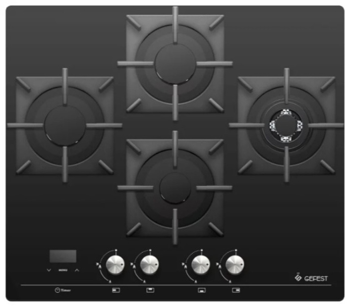 Купить Варочная поверхность GEFEST 2231-03 Р33 черный в Алматы – Магазин на Kaspi.kz