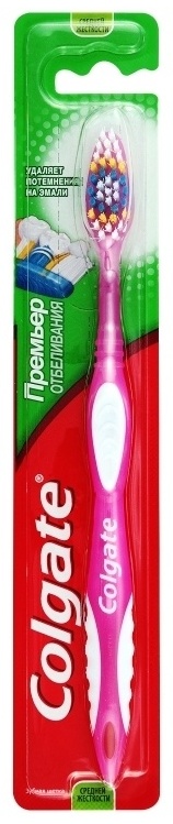 Купить Colgate Премьер отбеливания зубная щетка средняя 1 шт в Алматы – Магазин на Kaspi.kz
