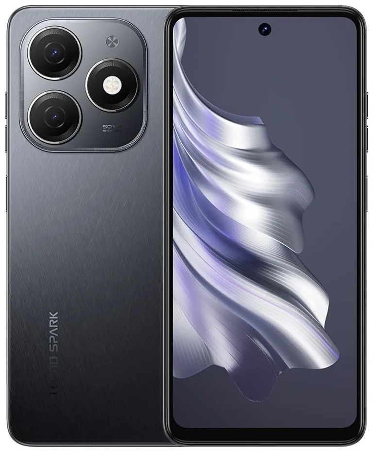 Купить Смартфон Tecno Spark 20 8 ГБ 256 ГБ черный в Алматы Магазин на Kaspi Kz