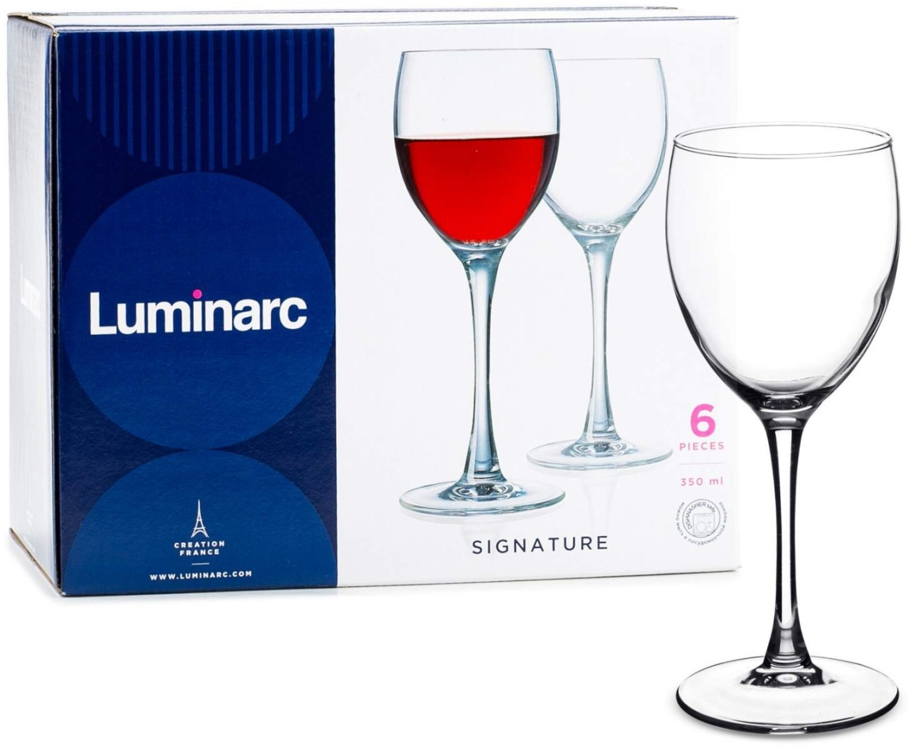 Купить Luminarc набор бокалов Signature J0012, стекло в Алматы ...