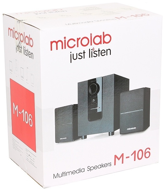 Купить Компьютерные колонки Microlab M 106 черный в кредит в Алматы – Kaspi Магазин