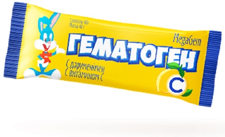 Купить Megagem БАД Гематоген с витамином С 40 г в Алматы – Магазин на ...