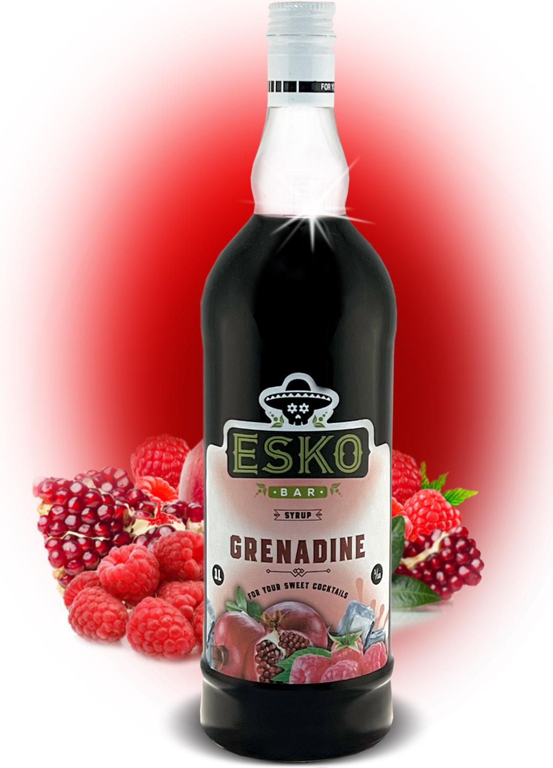 Купить Esko Bar Grenadine сироп малина, гранат 1000 мл в Алматы ...