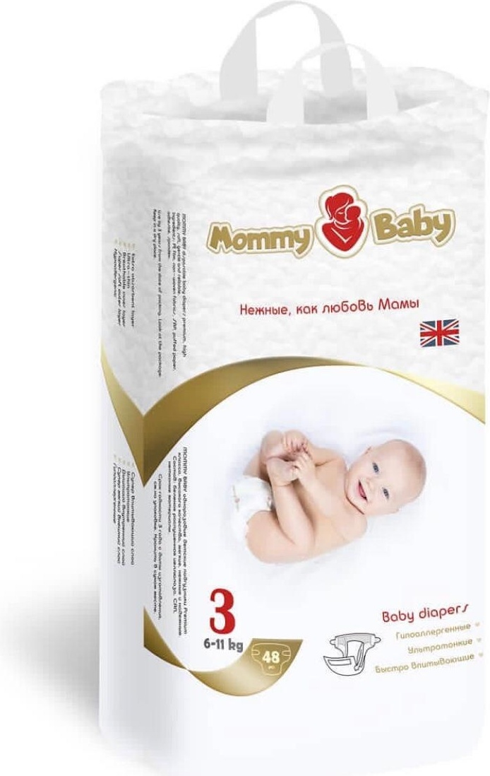 Купить Mommy Baby M 3 6-11 кг 48 шт в кредит в Алматы – Kaspi Магазин
