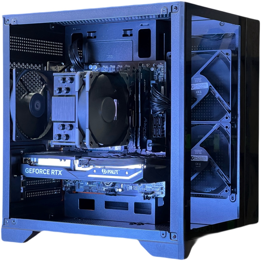 Купить Системный блок UNIBEST Aqua Mini Black V1 черный в Алматы ...