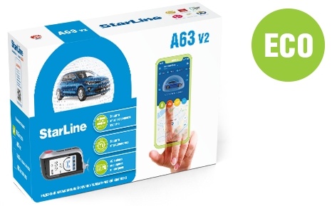 Купить Автосигнализация StarLine A63 v2 LTE ECO с обратной связью в ...