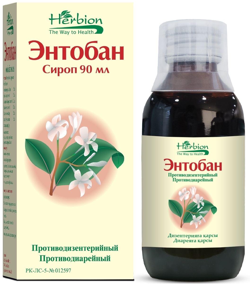 Купить Энтобан сироп 25 мг/мл 90 мл в Алматы – Магазин на Kaspi.kz