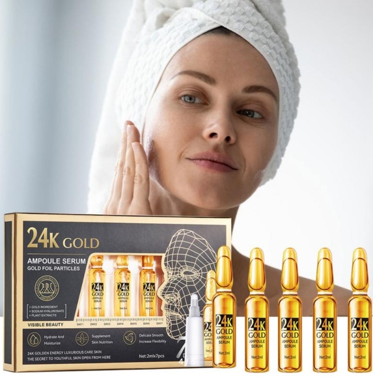 Купить SADOER ампульная сыворотка 24K Gold для лица 14 мл в кредит в Алматы – Kaspi Магазин