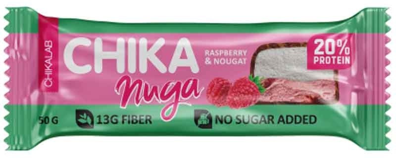 Купить CHIKALAB Chika Nuga батончик протеиновый со вкусом малины 50 г в ...