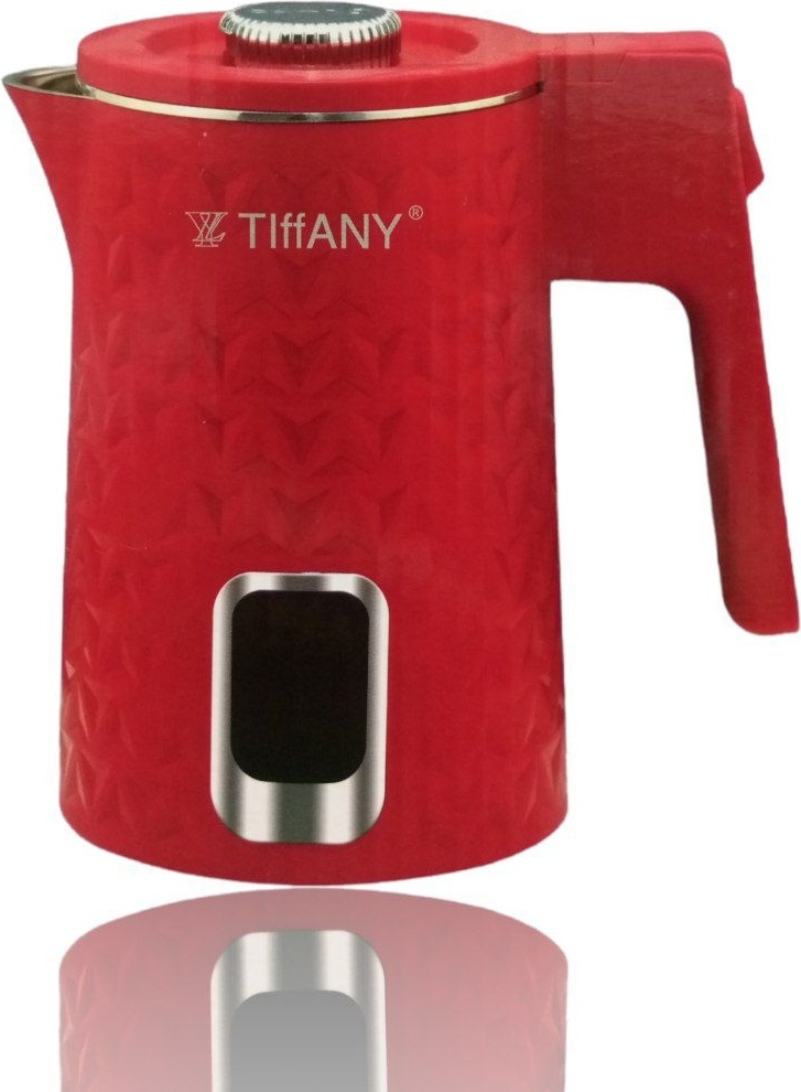 Купить Электрочайник Tiffany YL-865 красный в Алматы – Магазин на Kaspi.kz