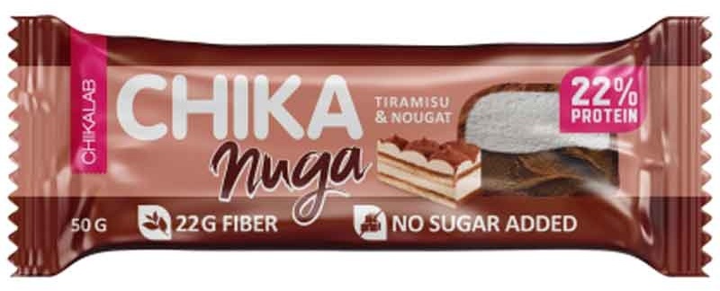Купить CHIKALAB Chika Nuga батончик протеиновый со вкусом тирамису 50 г ...