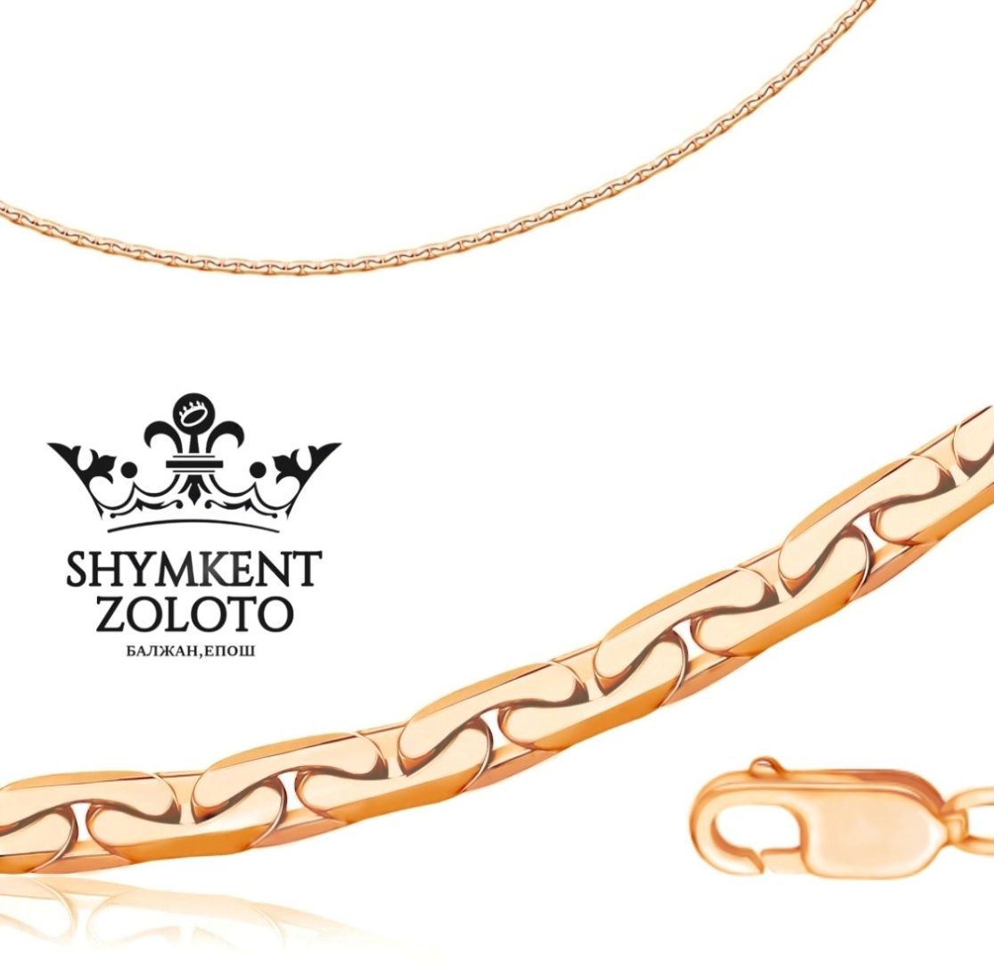 Купить Браслет SHYMKENT ZOLOTO 2500186295064 длина 19 см, вес 8 г золото, плетение якорное в ...