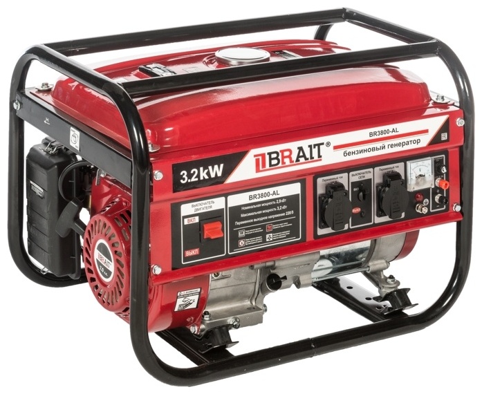 Купить Электростанция бензиновая BRAIT 3.2 кВт 1 (220 В), 02671KOR в Алматы – Магазин на Kaspi.kz