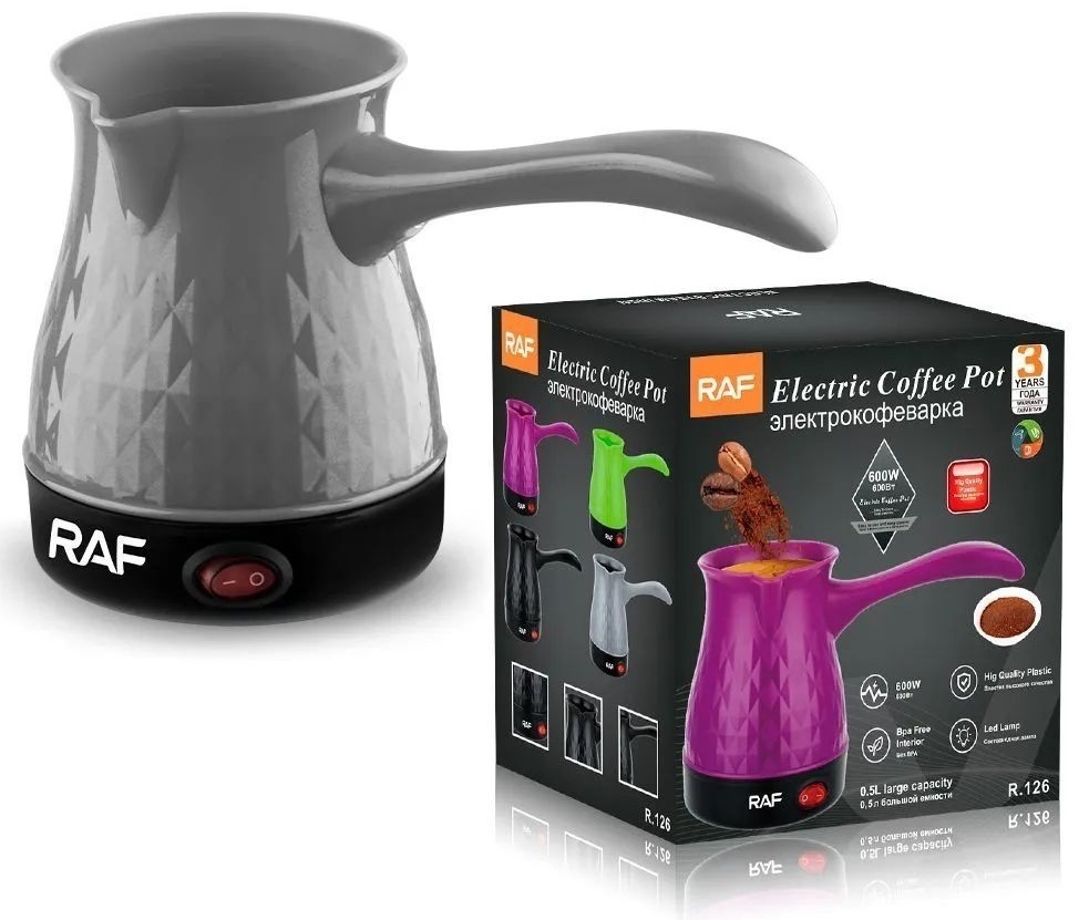 Купить Кофеварка RAF R-126 черный в Алматы – Магазин на Kaspi.kz