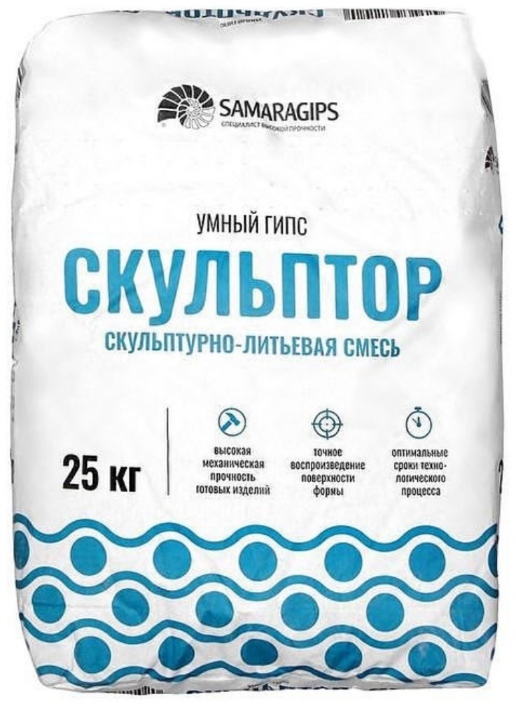 Купить Гипс SAMARAGIPS Скульптор 416112 25 кг в кредит в Алматы – Kaspi ...