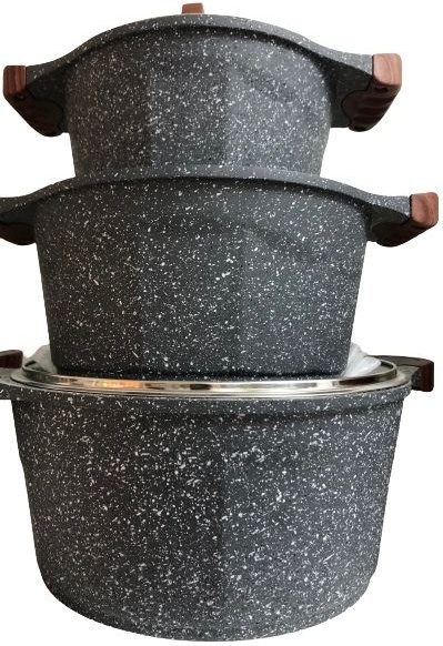 Купить Uakeen кастрюля AST003 гранит 5 л в кредит в Алматы – Kaspi Магазин