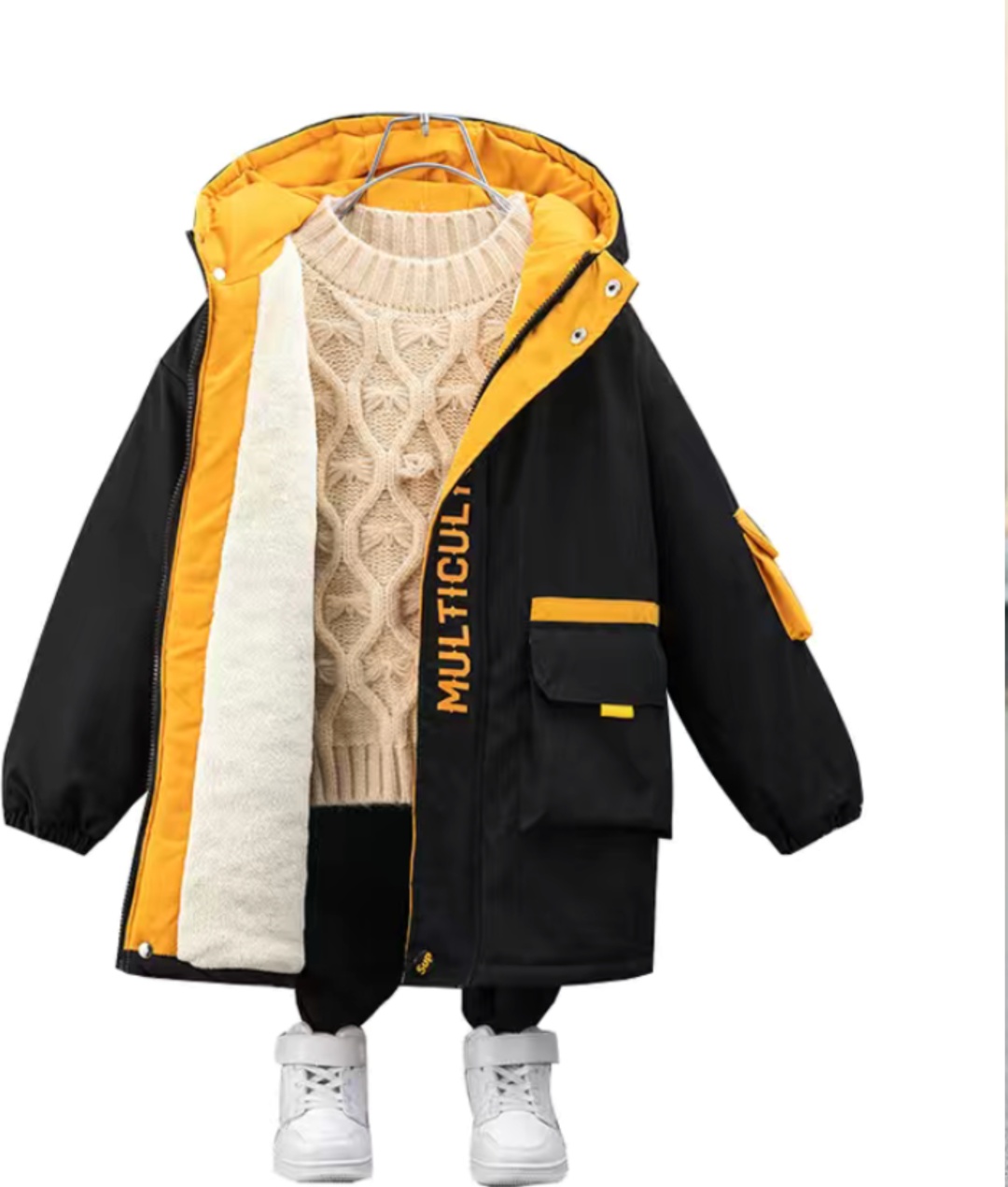 Купить Зимняя куртка FASHION 753921 черный 130 в Алматы – Магазин на Kaspi.kz