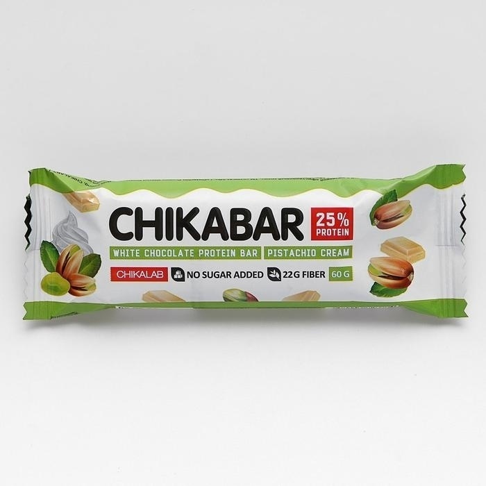Купить CHIKALAB батончик протеиновый со вкусом Фисташковый крем 60 г в ...