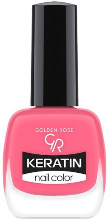 Купить GOLDEN ROSE лак Keratin Nail 28, насыщенный розовый 10.5 мл в ...