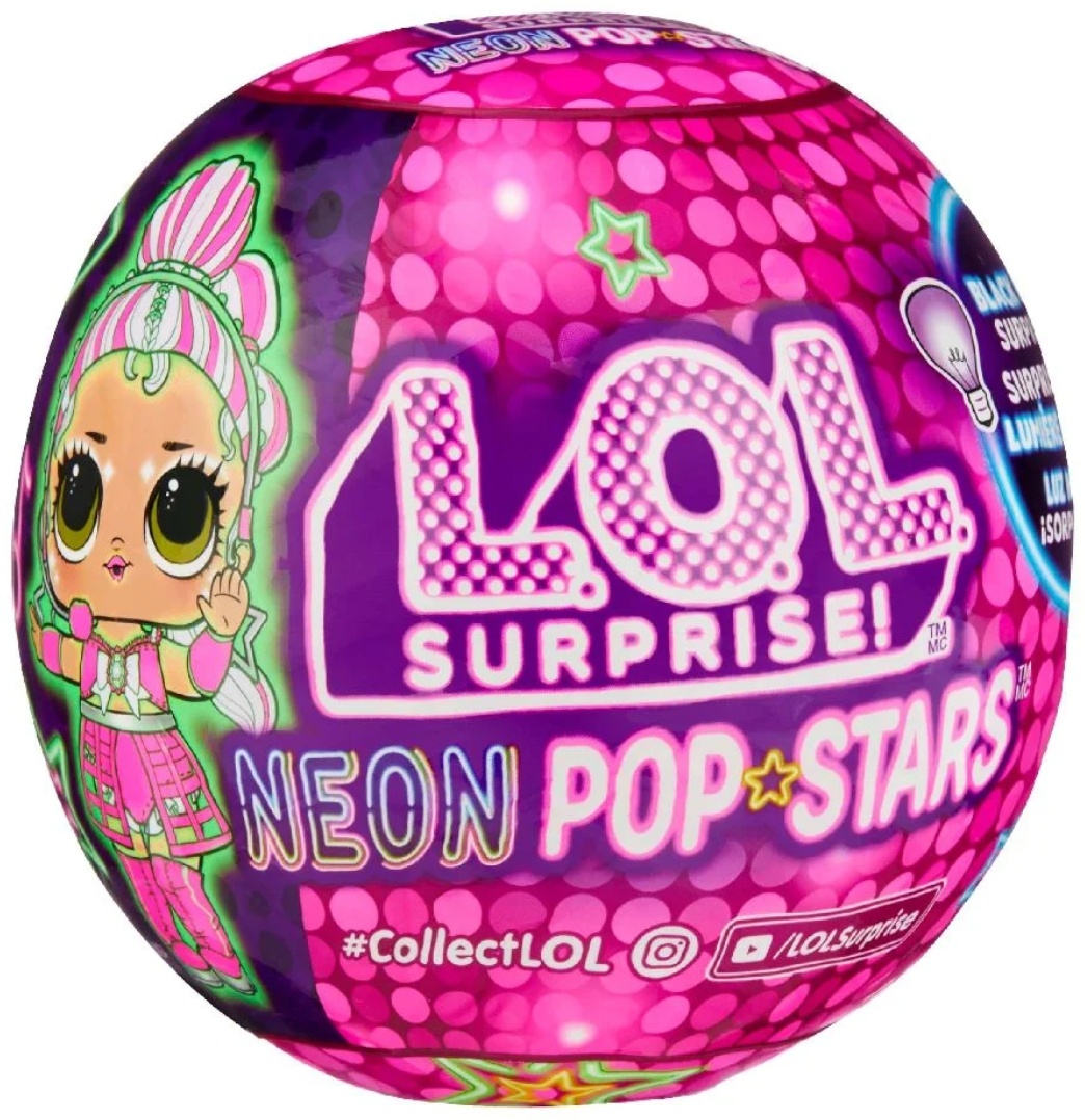 Купить Кукла-сюрприз L.O.L. Surprise! Neon Pop Stars 43555, 9 см ...
