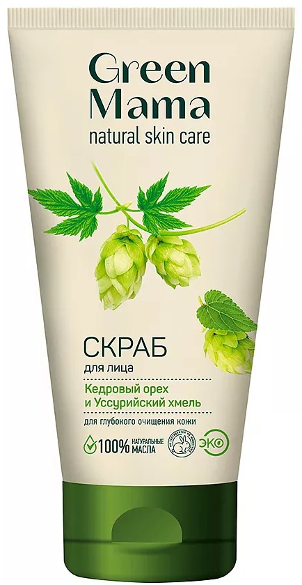 Купить Green Mama скраб Скраб для лица "Кедровый орех и уссурийский ...