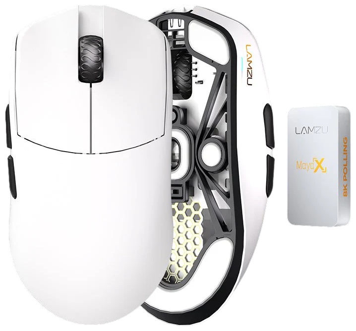 Купить Мышь LAMZU MAYA X белый в Алматы – Магазин на Kaspi.kz
