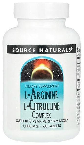 Купить Аминокислотный комплекс Source Naturals L-аргинин и L-цитруллин ...