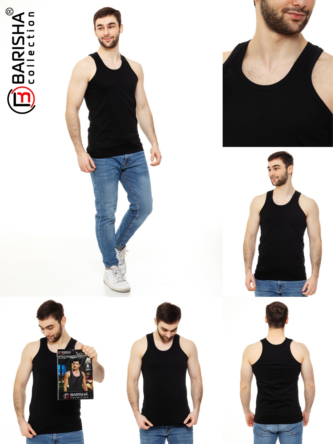 Купить Майка BARISHA черный в Алматы – Магазин на Kaspi.kz