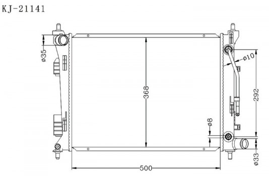 Купить Kinga радиатор основной 21141-PA16 в Алматы – Магазин на Kaspi.kz