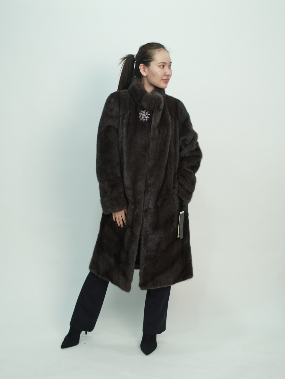 Купить Шуба Fani I-2 коричневый 50 в Алматы – Магазин на Kaspi.kz