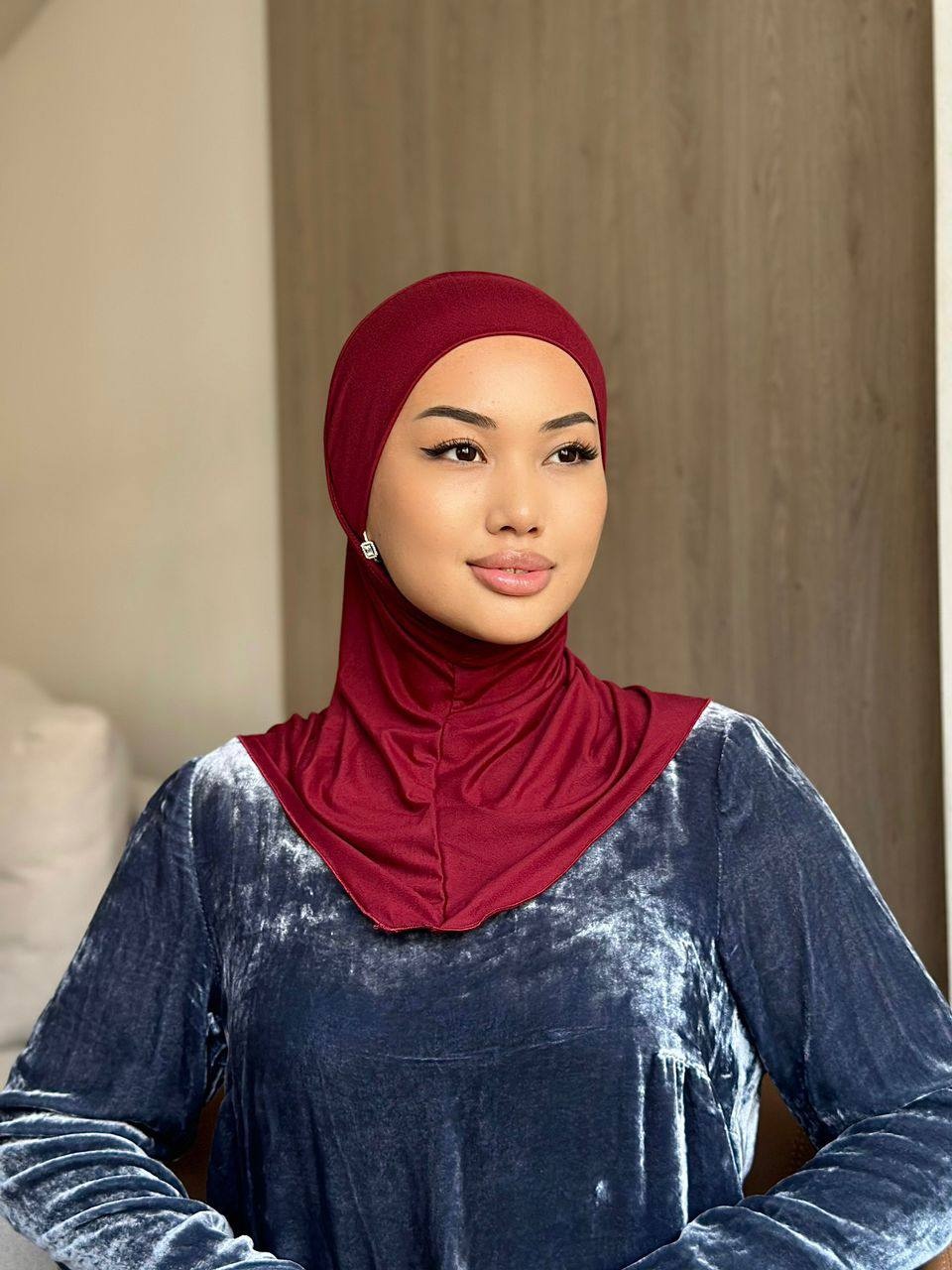 Купить Хиджаб 055840213 размер универсальный, бордовый в Алматы – Магазин на Kaspi.kz