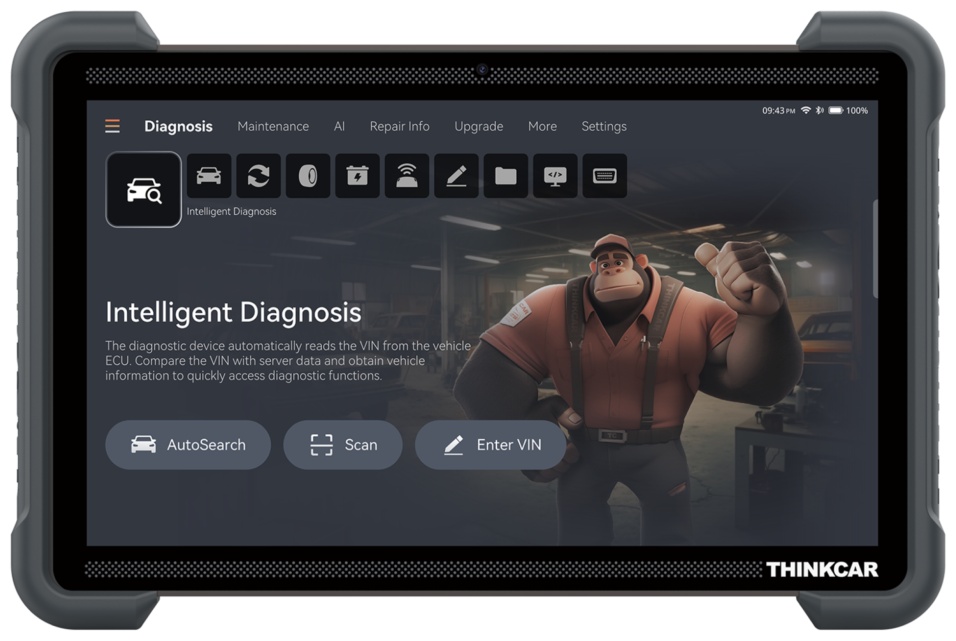 Купить THINKTOOL мультимарочный автосканер EXPERT 394 в Алматы ...