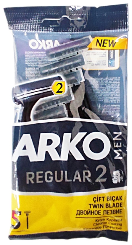 Купить Arko Regular 2 бритвенный станок 5 шт в Алматы – Магазин на Kaspi.kz