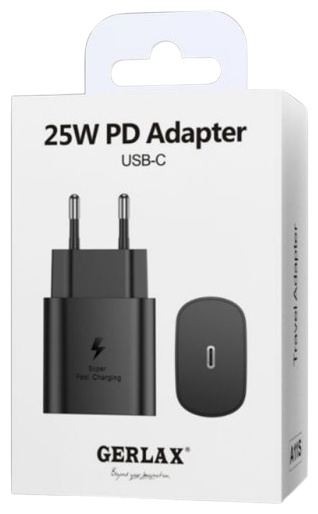 Купить Зарядное устройство GERLAX 25W USB Type-C черный в Алматы ...