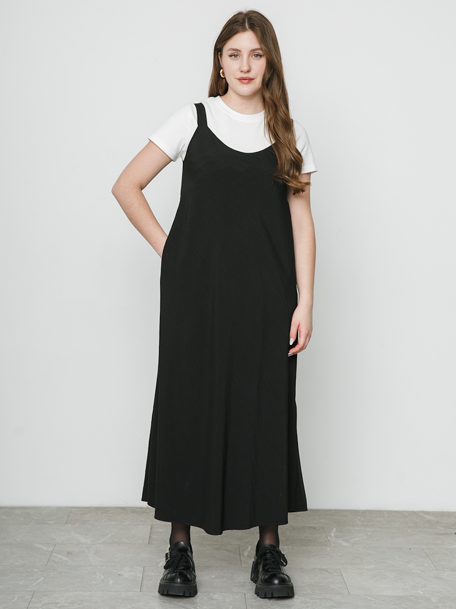 Купить Сарафан SeeAlt черный в Алматы – Магазин на Kaspi.kz