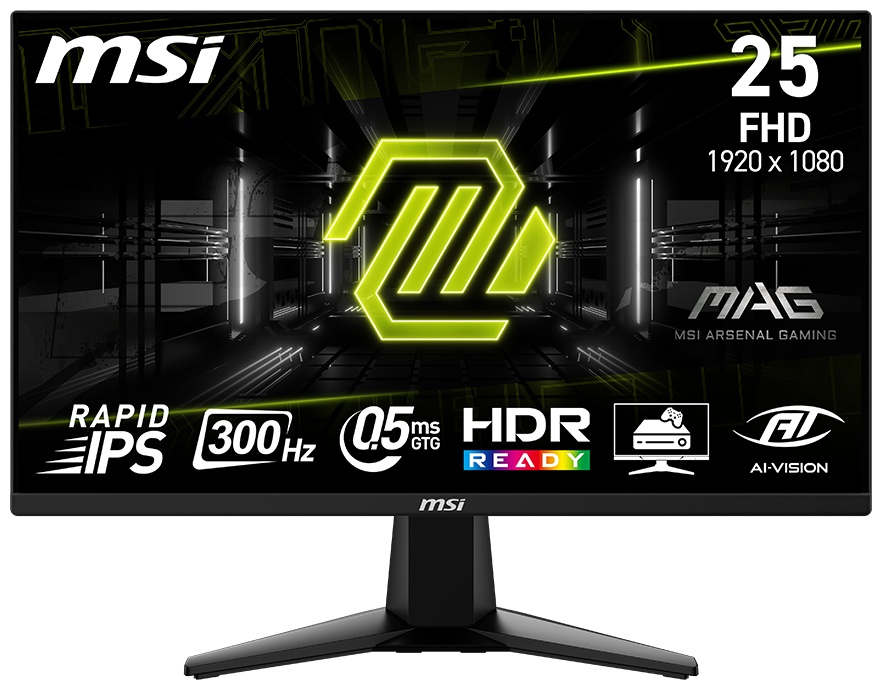 Купить Монитор 24.5" MSI MAG255XF черный в Алматы – Магазин на Kaspi.kz
