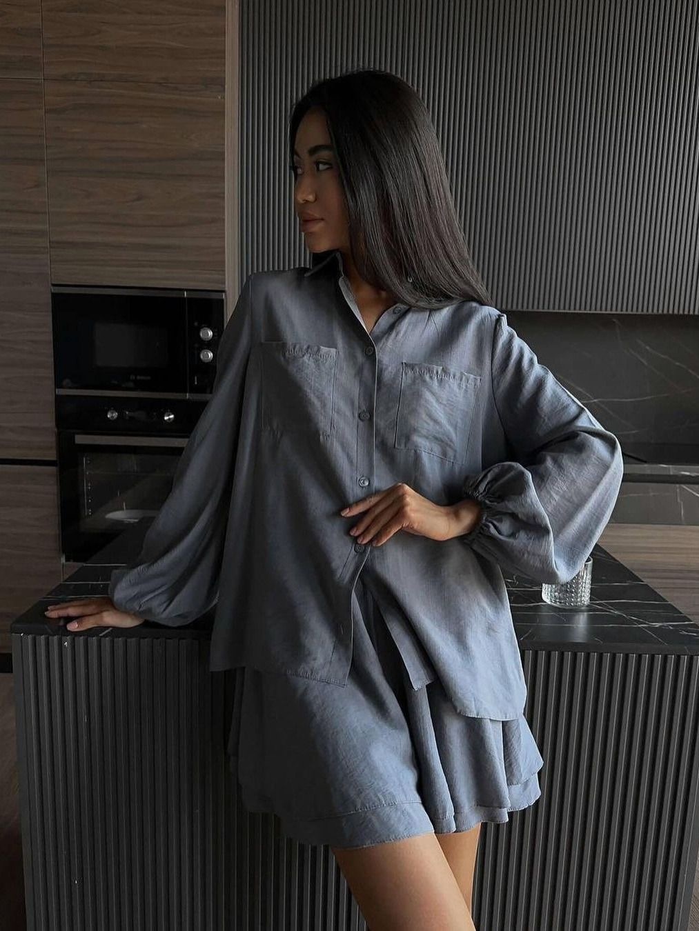 Купить Костюм повседневный ArtSell серый в Алматы – Магазин на Kaspi.kz