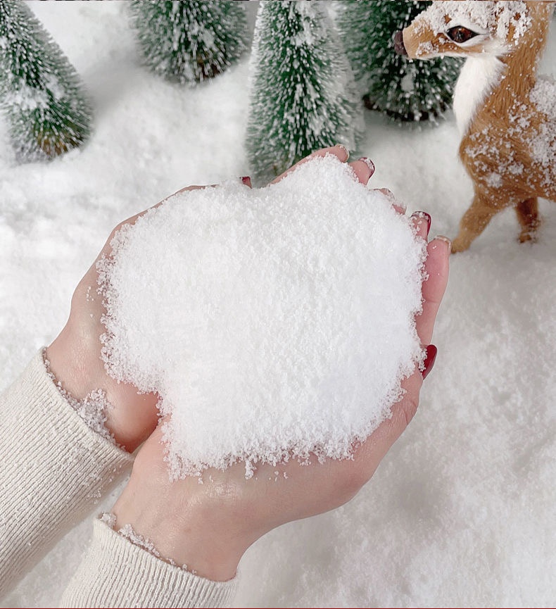 Купить Искусственный снег Сухой полиэстер белый 500 г в Алматы – Магазин на Kaspi.kz