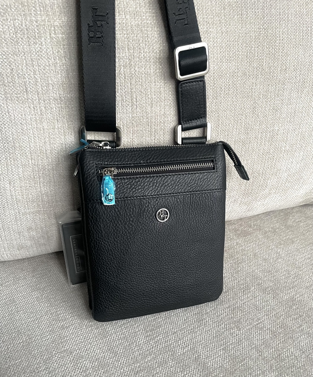 Купить Барсетка HT натуральная кожа черный в Алматы – Магазин на Kaspi.kz