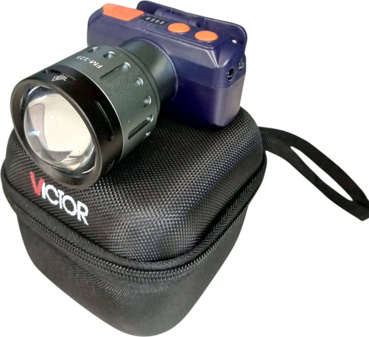 Купить Фонарь Victor FM-125 налобный синий в Алматы – Магазин на Kaspi.kz
