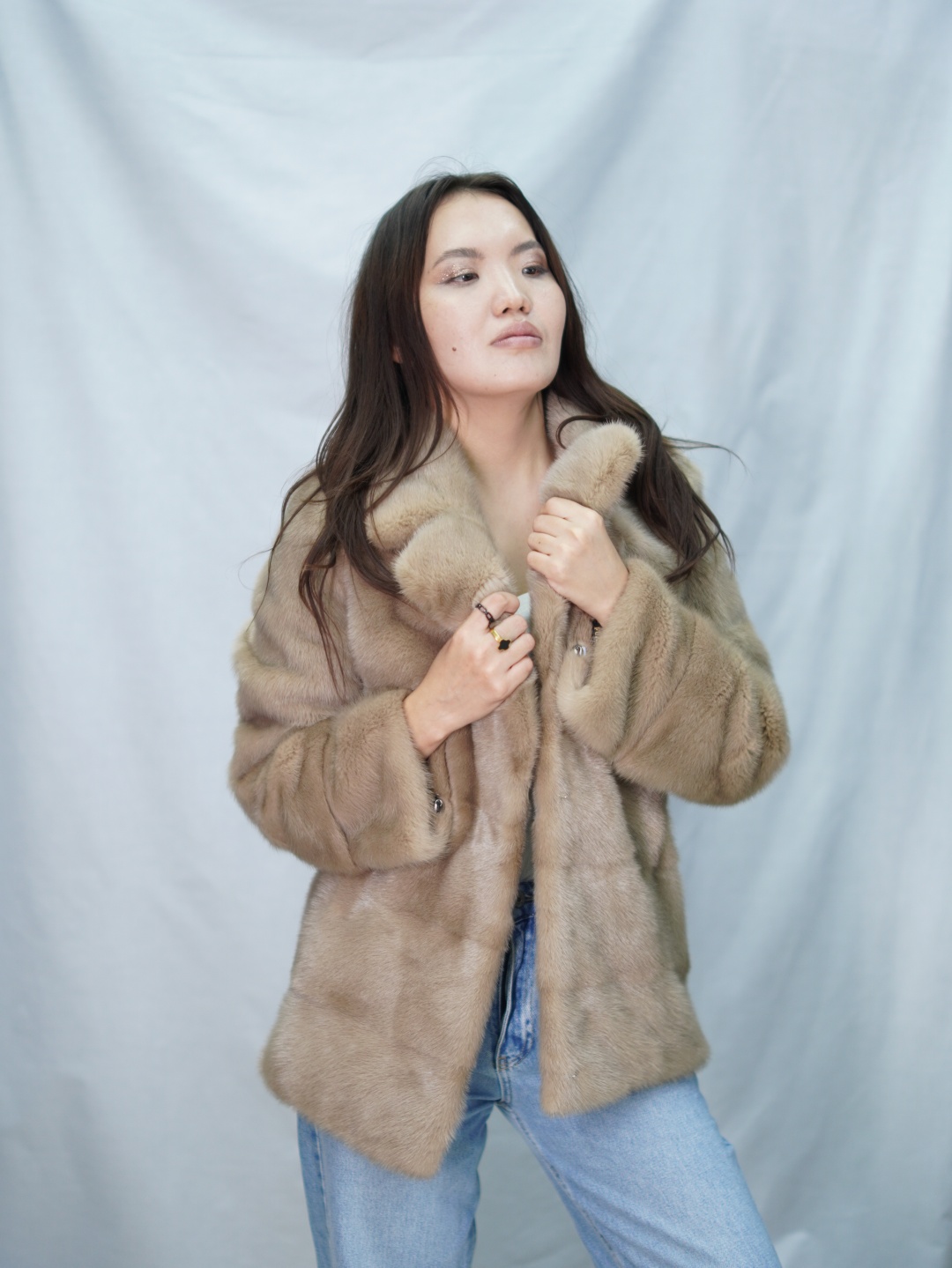 Купить Шуба Fani 0303 бежевый 40 в Алматы – Магазин на Kaspi.kz